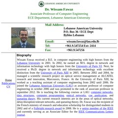 www.Wissamfawaz.com - Dr. Wissam FAWAZ personal website