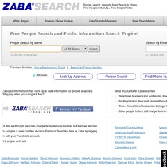 www.Zabasearch.com - People Search by ZabaSearch