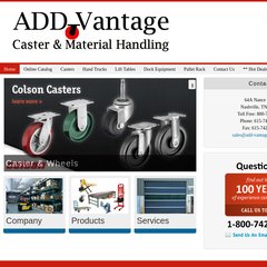 www.Add-vantagecaster.com - ADD-Vantage Casters & Material Handling