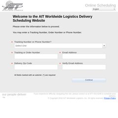 www.Aithomedelivery.com - AIT Worldwide Logistics Online Scheduling