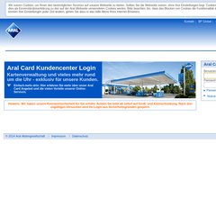 www.Aralcard-kundencenter.de - Aral Card Kundencenter Login