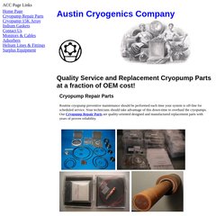 www.Austincryogenics.com - Home Page cryogenics