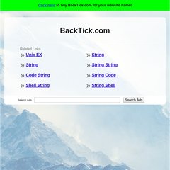 www.Backtick.com - The Leading Programming Site on the Net