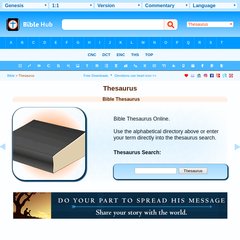 www.Biblethesaurus.org - Online Bible Thesaurus
