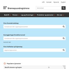 www.Brreg.no - Brønnøysundregistrene