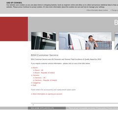 www.Bshcustomerservice.co.uk - BSH Customer Service