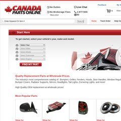 www.Canadapartsonline.com - Canada Parts Online | Auto Parts and Automotive