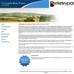www.Cauldronbarncaravanpark.co.uk - Welcome Page - Cauldron Barn Farm ...