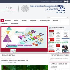 www.Cbtis224.edu.mx - Inicio - CBTis #224 - Sitio web escolar