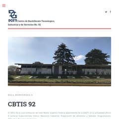 www.Cbtis92.edu.mx - Portada