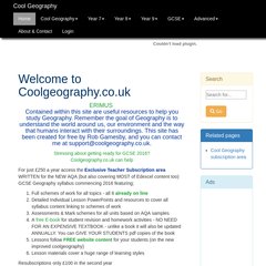 www.Coolgeography.co.uk - Welcome to Coolgeography