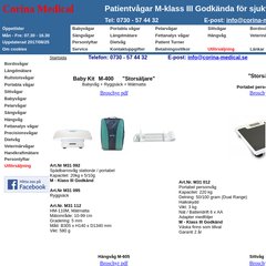 www.Corina-medical.se - Corina Medical - personvågar sittvåg stolvågar