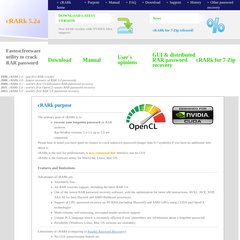 www.Crark.net - cRARk - freeware RAR password recovery