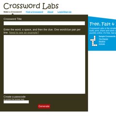 www.Crosswordlabs.com - Free, Online Crossword Maker
