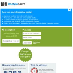 www.Dactylocours.com - COURS DE DACTYLOGRAPHIE GRATUIT VIA INTERNET