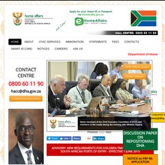 www.Dha.gov.za - Department of Home Affairs