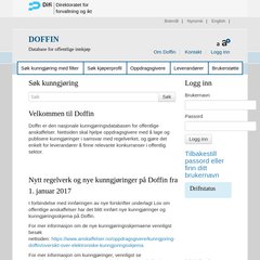 www.Doffin.no - Doffin - Database for offentlige innkjøp