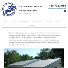 www.Enticementstables.com - Home - Enticement Stables / Obligation Farm