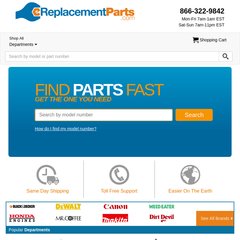 www.Ereplacementparts.com - Repair Parts for All Major Brands