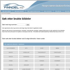 www.Finndel.no - Søk etter bildeler