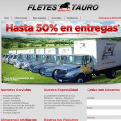 www.Fletestauro.com.mx - Fletes Tauro - Hasta 50% en entregas