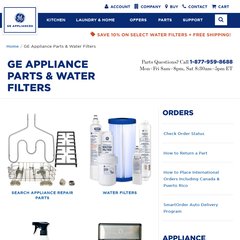 www.Geapplianceparts.com - GE Parts & Accessories Store