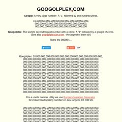 www.Googolplex.com - Googolplex