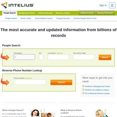 www.Intelius.com - Search free to find people with Intelius