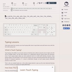 www.Keybr.com - Take typing lessons, test your typing speed