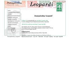 www.Leopardi.nl - Welkom bij postzegelveiling Leopardi