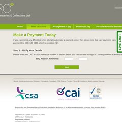www.Lrc-payments.com - Make a payment to your debt