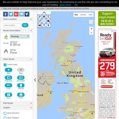 www.Mapometer.co.uk - UK runners, walkers and cyclists