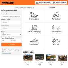 www.Mascus.co.uk - Used Machinery & Equipment