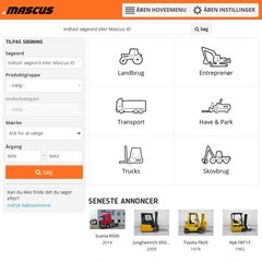 www.Mascus.dk - Brugt udstyr og maskiner
