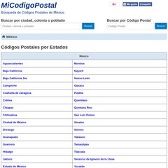 www.Micodigopostal.org - Códigos Postales de México