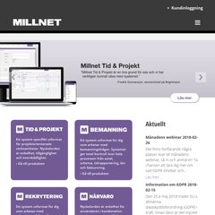 www.Millnet.se - Millnet AB - Webbaserade system för Tidsredovisning