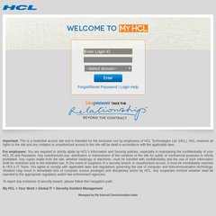 www.Myhcl.com - My HCL Login
