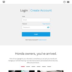 www.Myhonda.ca - My Honda - Login