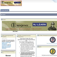 www.Njlearn.com - First Responder Training Center Login [MaestroC/]