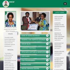 www.Ohcsf.gov.ng - Welcome to Office of The Head of Civil Service