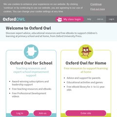 www.Oxfordowl.co.uk - Help your child's learning with free tips
