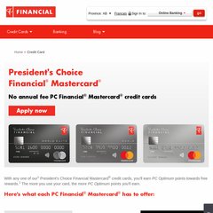 www.Pcmastercard.ca - President's Choice Financial MasterCard