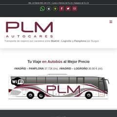 www.Plmautocares.com - Línea autobuses Pamplona Logroño Madrid