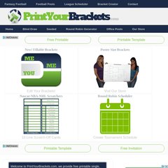 www.Printyourbrackets.com - Tournament Brackets