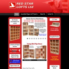 www.Redstarlofts.co.uk - Red Star Lofts products for pigeon fanciers