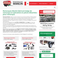 www.Remorques-wanlin.com - Constructeur fabricant remorque Belgique