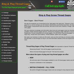 www.Ring-plug-thread-gages.com - Thread Gages by Gage Crib