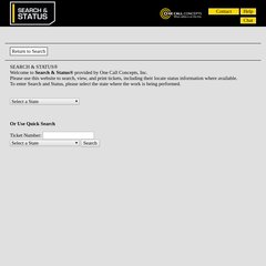 www.Searchandstatus.com - Search & Status presented by One Call Concepts