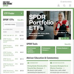 www.Spdrs.com - SPDR Exchange Traded Funds