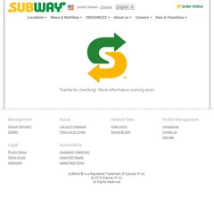 www.Subwaymyway.com - Main Menu